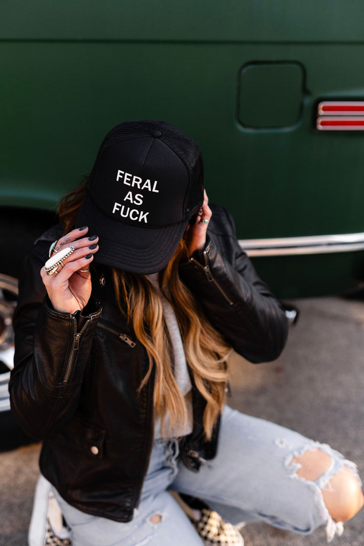 Feral AF Trucker Hats – Waylon + Willie Boutique